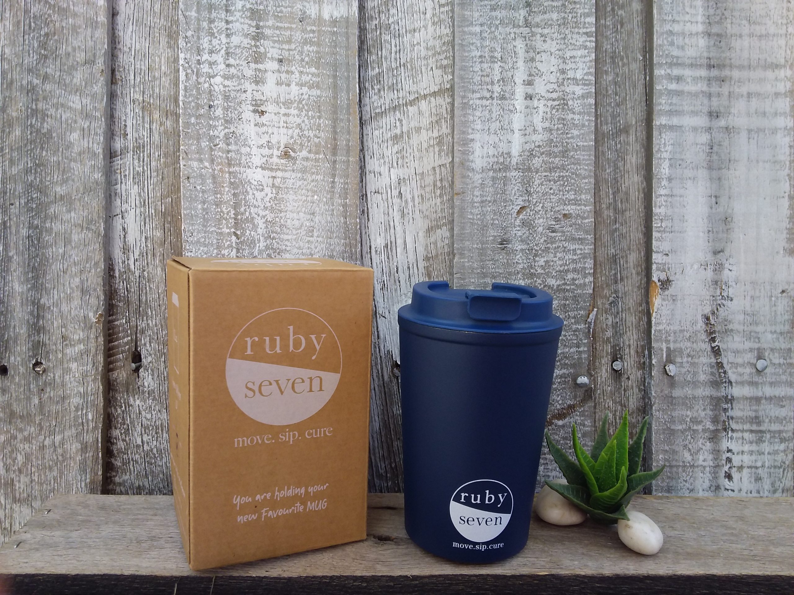 Blue Reusable Cup - Ruby Seven - Ripple Effect Gifts